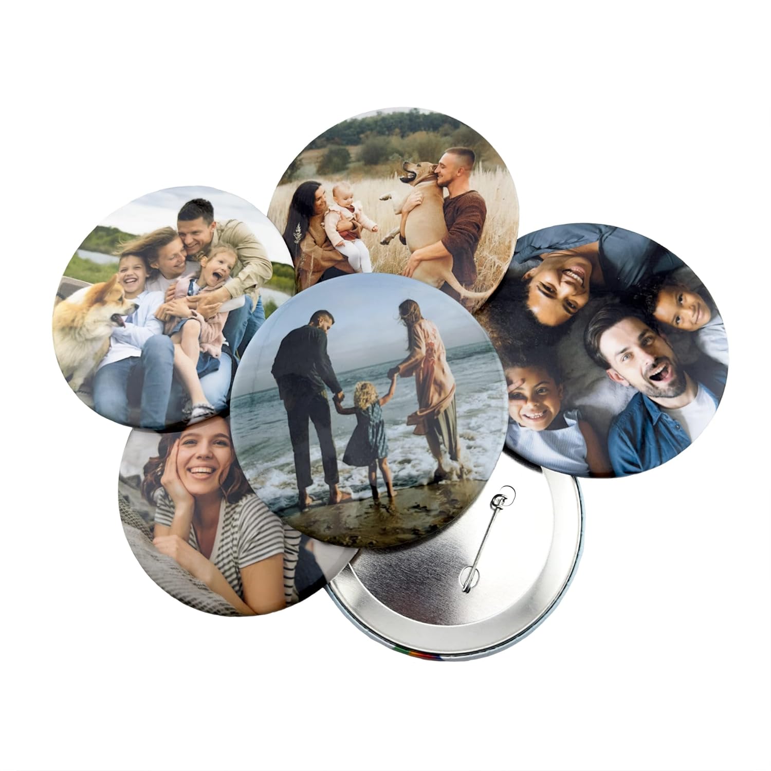 Amazon.com: Big button with photo, Large Photo Pinback Buttons, Design ...