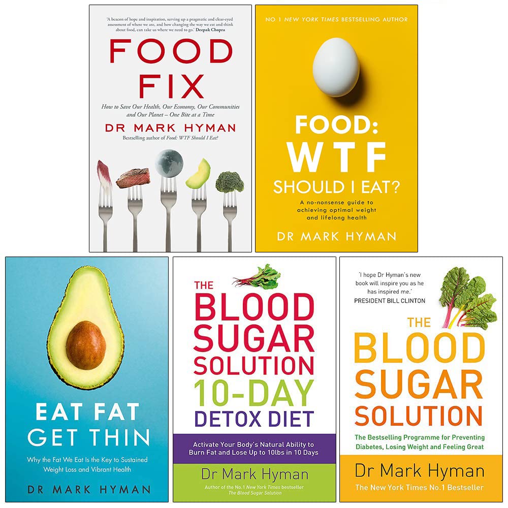 Mark Hyman Collection 5 Books Set (Food Fix, Food WTF Should I Eat, Eat ...