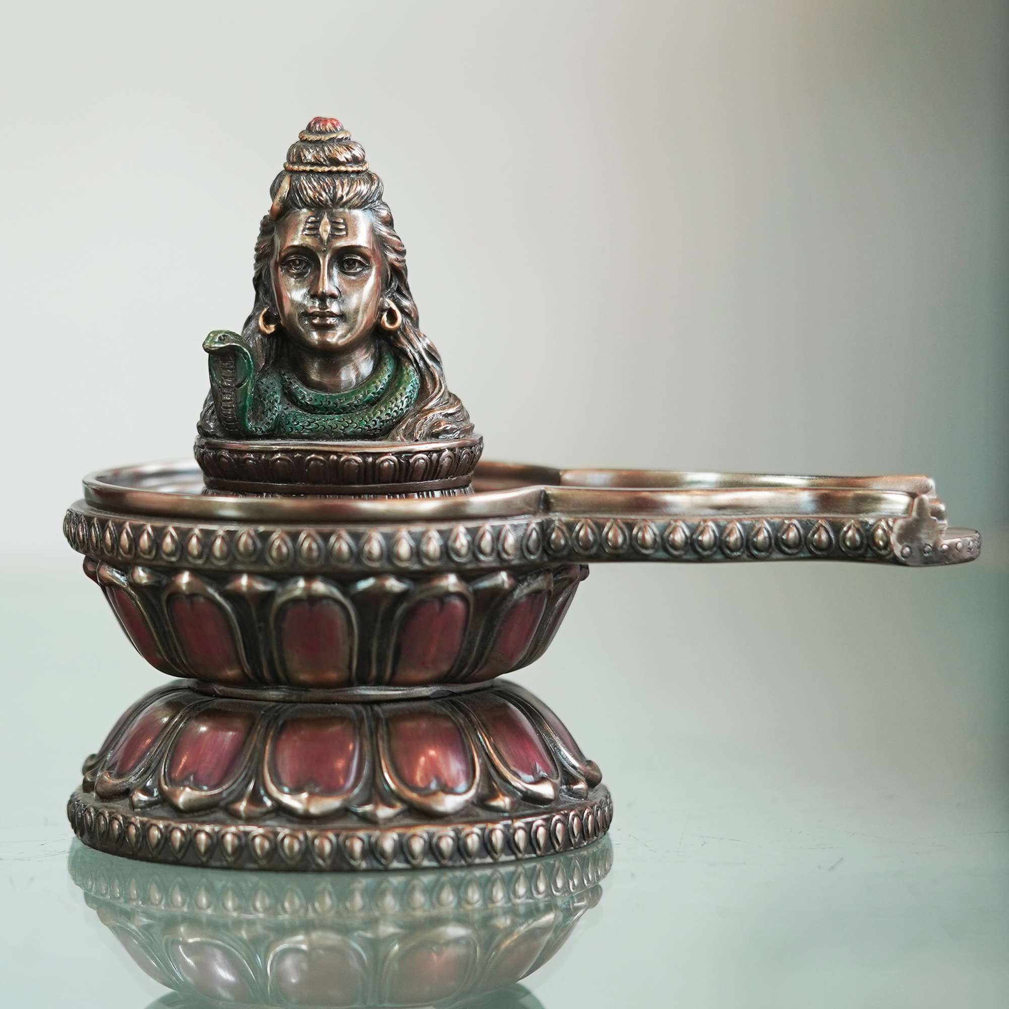 Buy Crafticy Lord Shiva Linga Statue Shiva Lingam Idol in Bonded Bronze ...