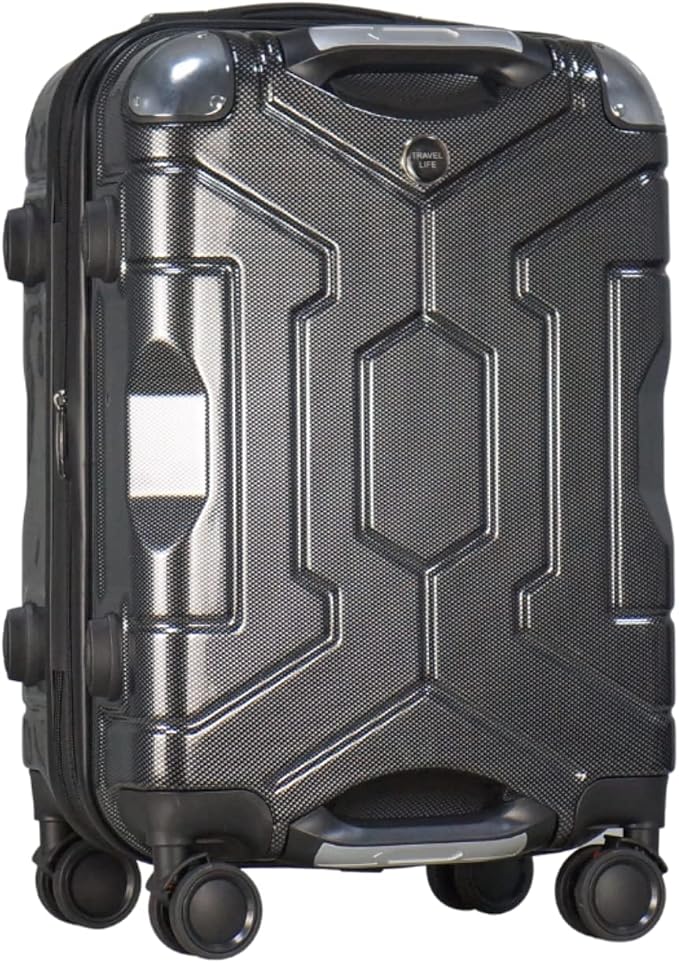 TRAVEL LIFE Hardtop Luggage Expandable Suitcase with Spinner Wheels ...