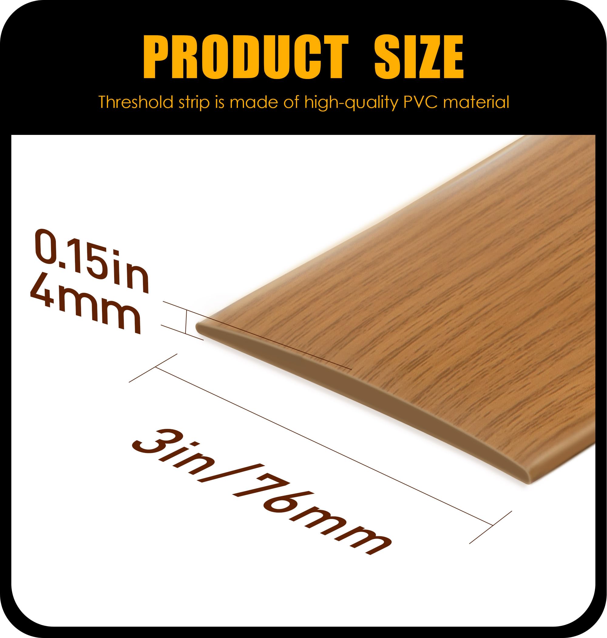Snapklik.com : Bnell Floor Transition Strip Self Adhesive Vinyl ...