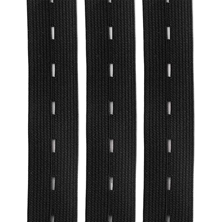 Realm Black & White Elastic Bands with Buttonhole for Trouser ...