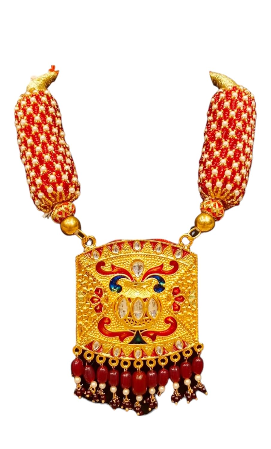 Buy Jass collection rajputi gold plated heavy Dori Hamel choker ...