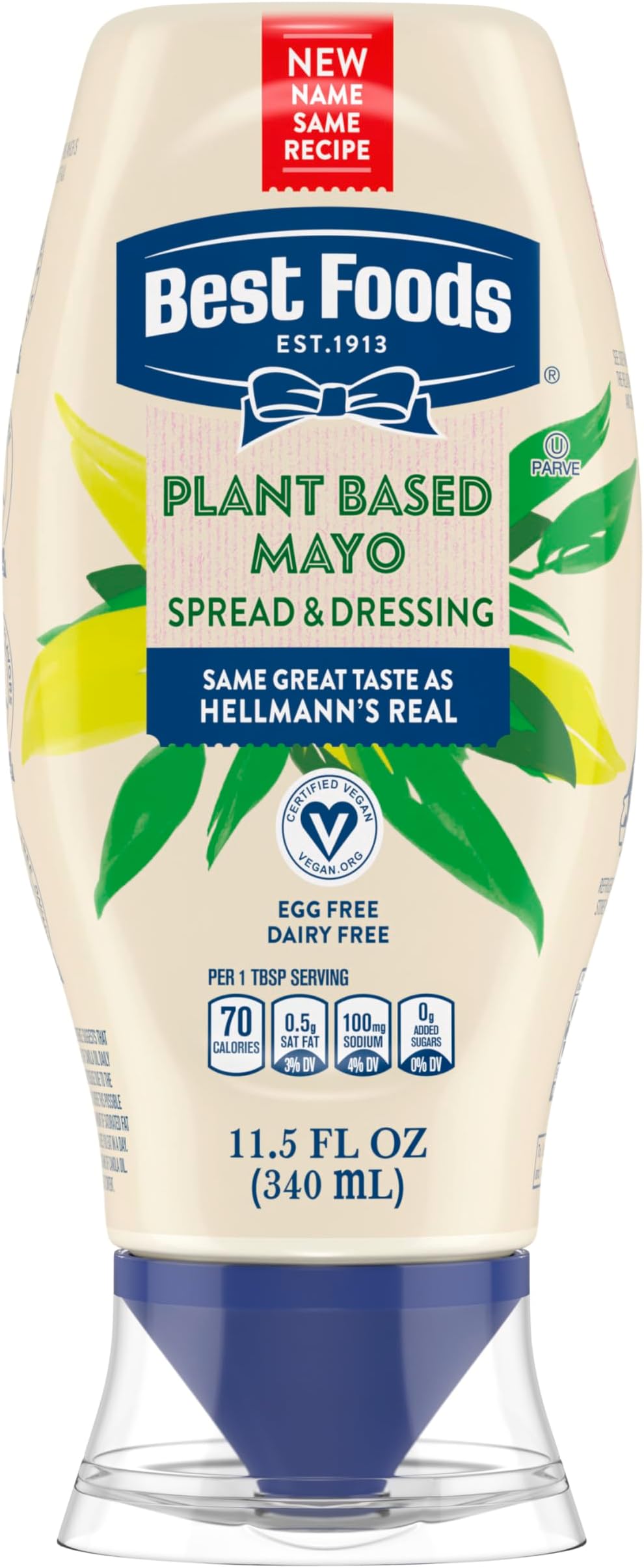 Amazon.com : Best Foods Vegan Dressing and Spread Vegan 3 Ct for a Rich ...