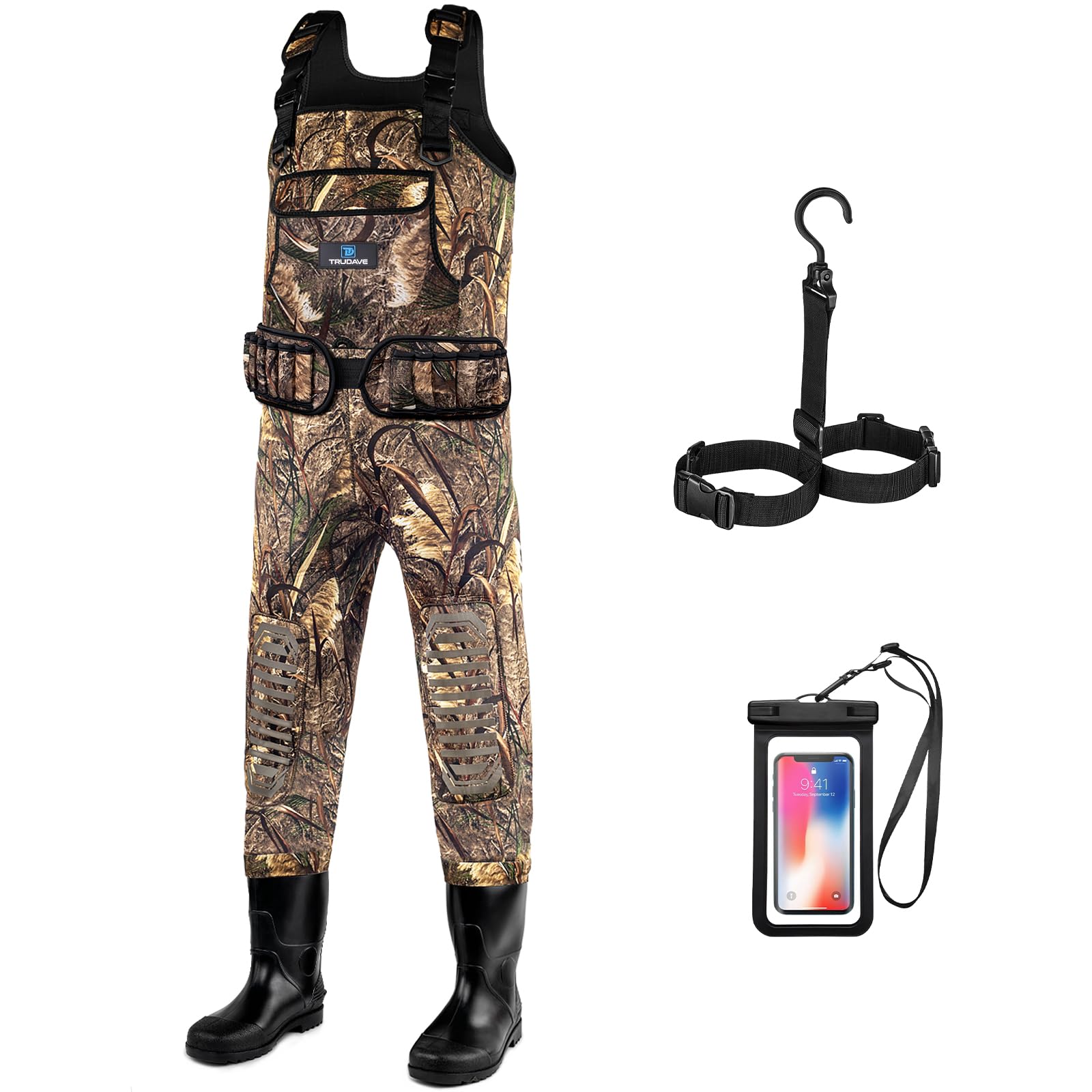 Snapklik.com : Trudave Chest Waders For Men, Hunting Waders