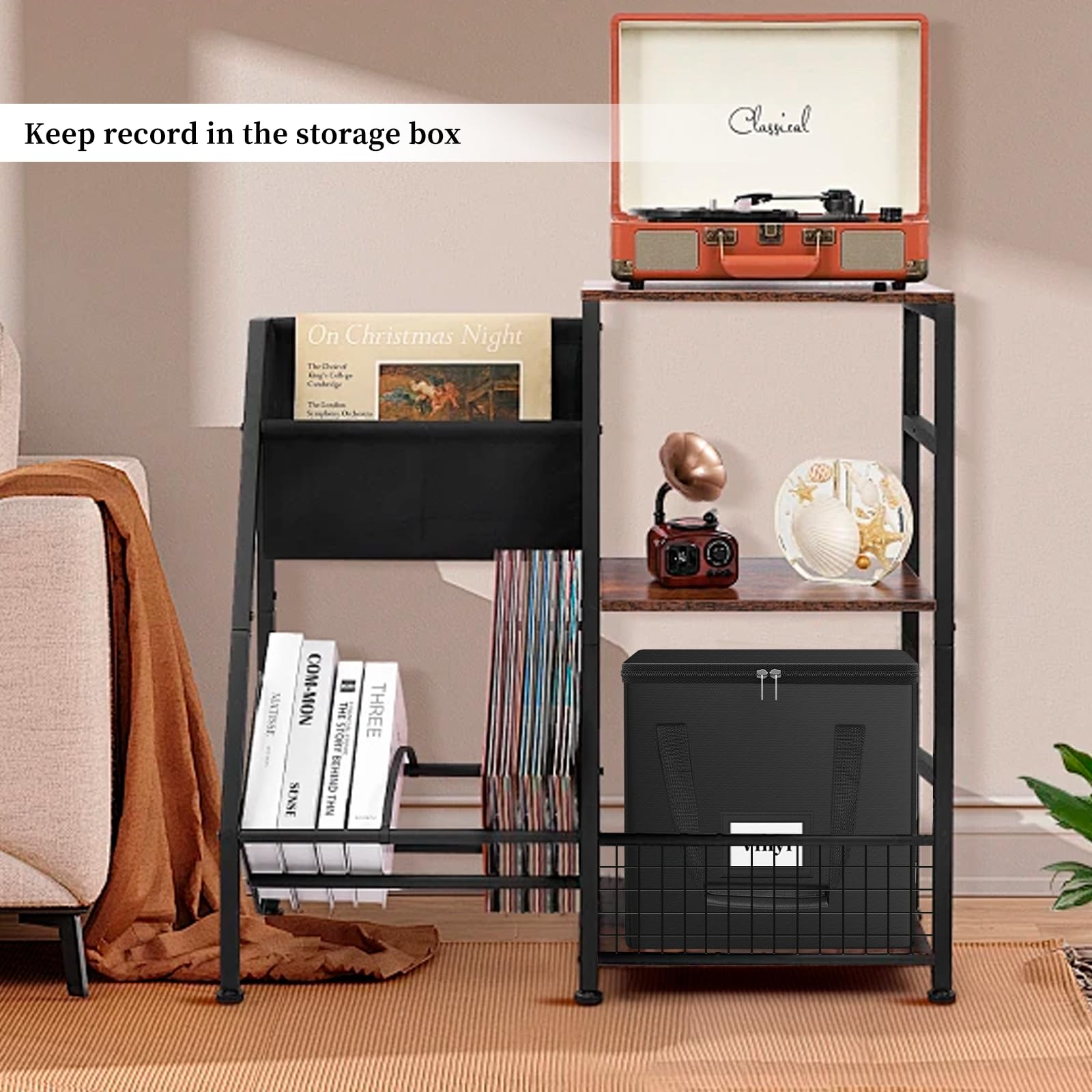 Snapklik.com : ZOOPIP Fireproof Vinyl Record Storage Box,Water ...