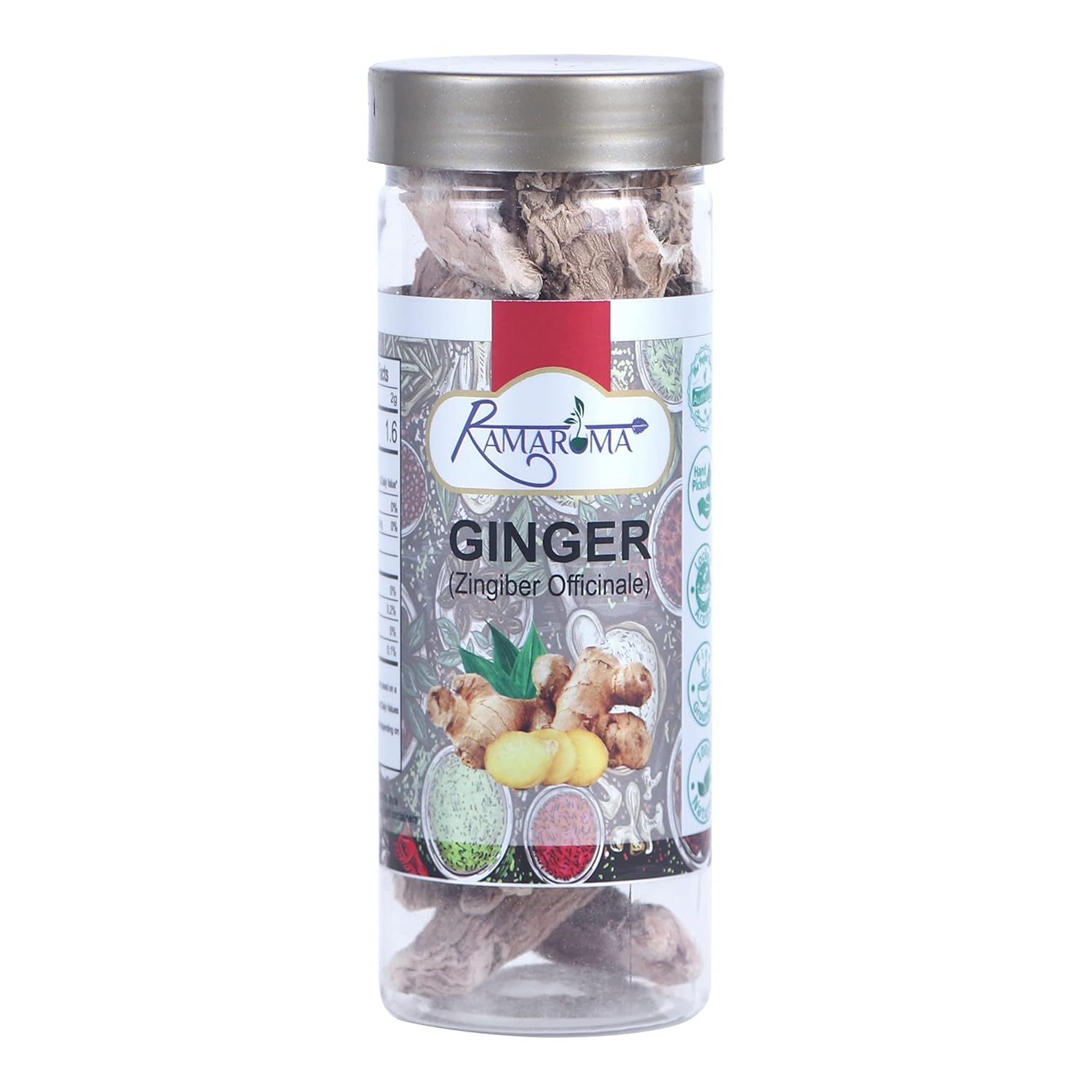 Amazon.com: Ramaroma Ginger (Adarak Sabut) Whole, Spice 3.5oz (100g ...