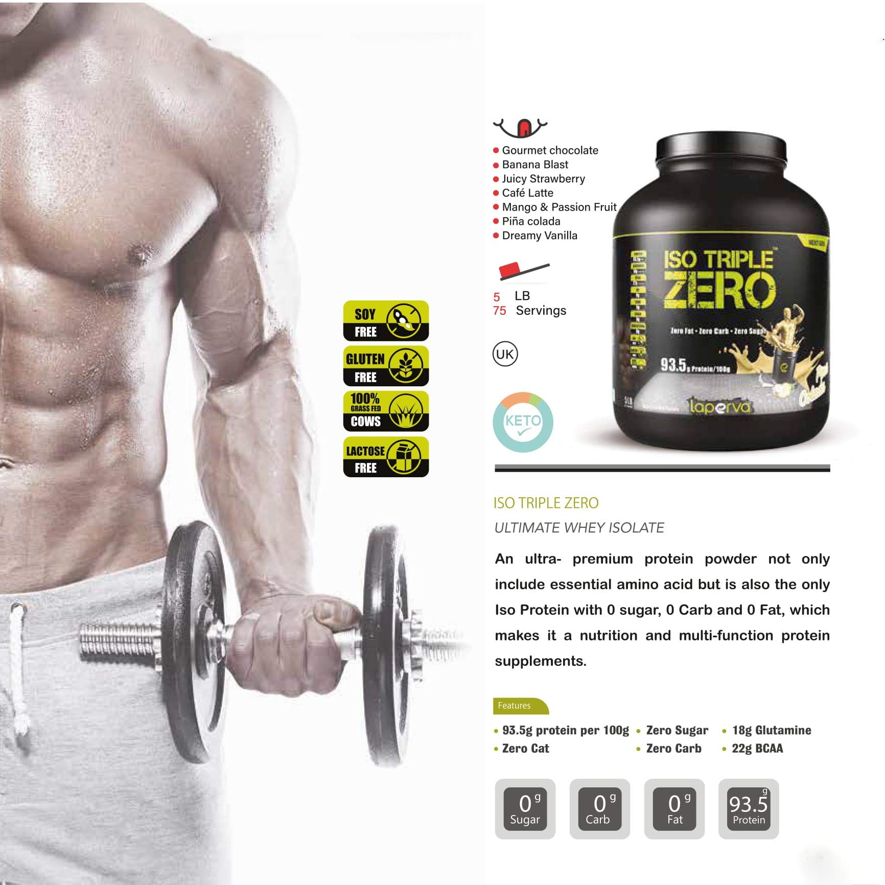 LAPERVA ISO TRIPLE ZERO whey protein isolate Next Generation whey ...