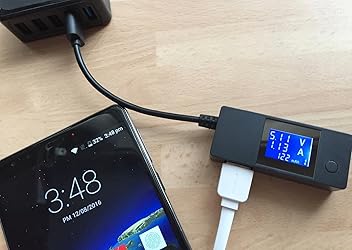 PortaPow 3rd Gen Triple USB + USB-C Power Monitor with Data Blocker ...