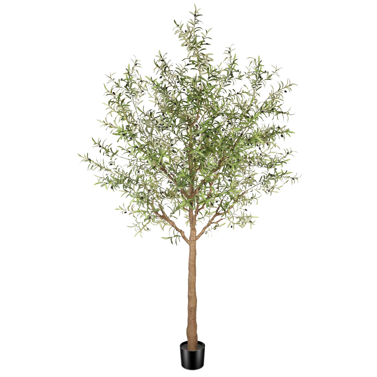 Amazon.com: FEELEAD Faux Olive Tree 10ft - Tall Artificial Olive Tree ...