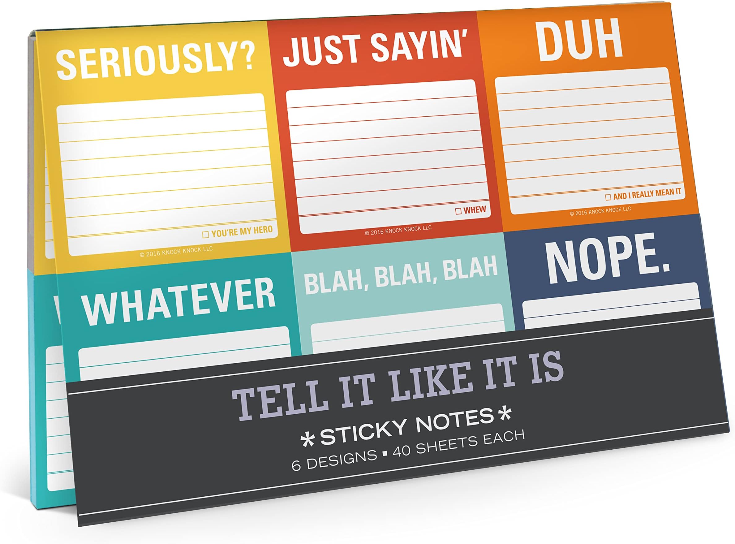 Amazon.com : 1-Count Knock Knock Mental Note Sticky Notes, To Do List ...