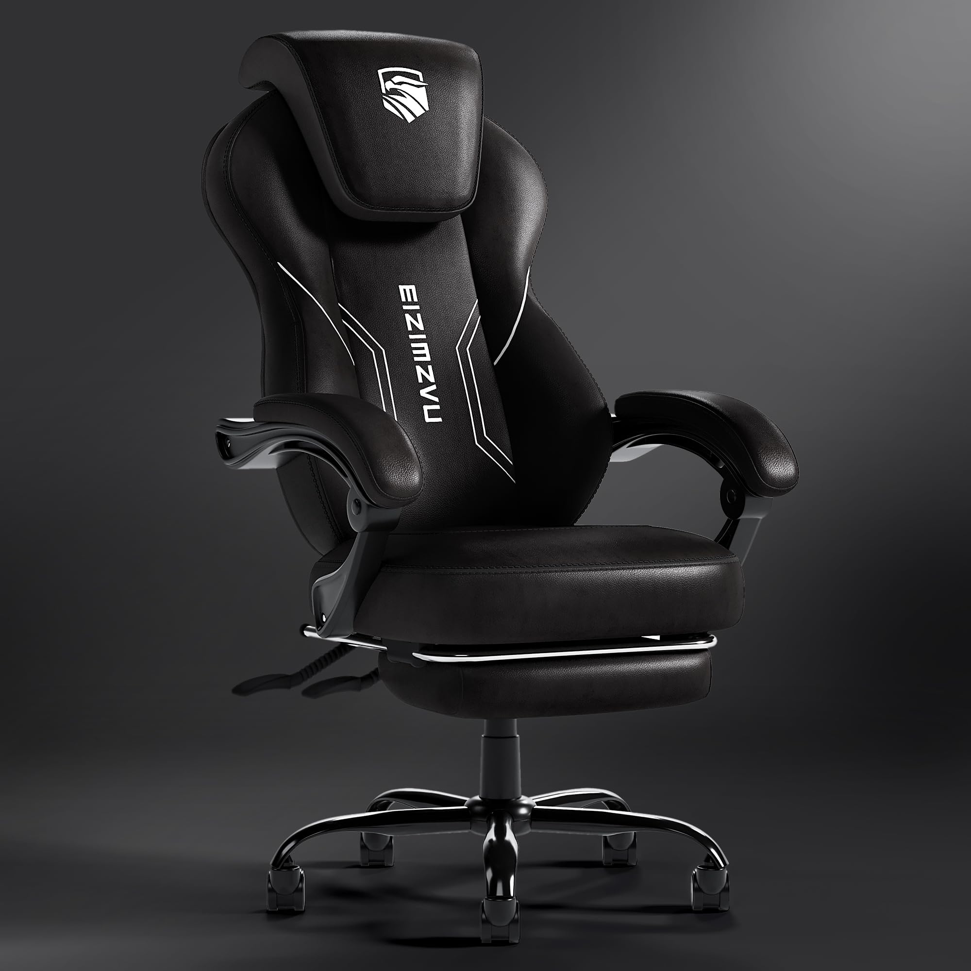 Amazon.com: Gaming Chair with Adjustable Headrest and Footrest, High ...