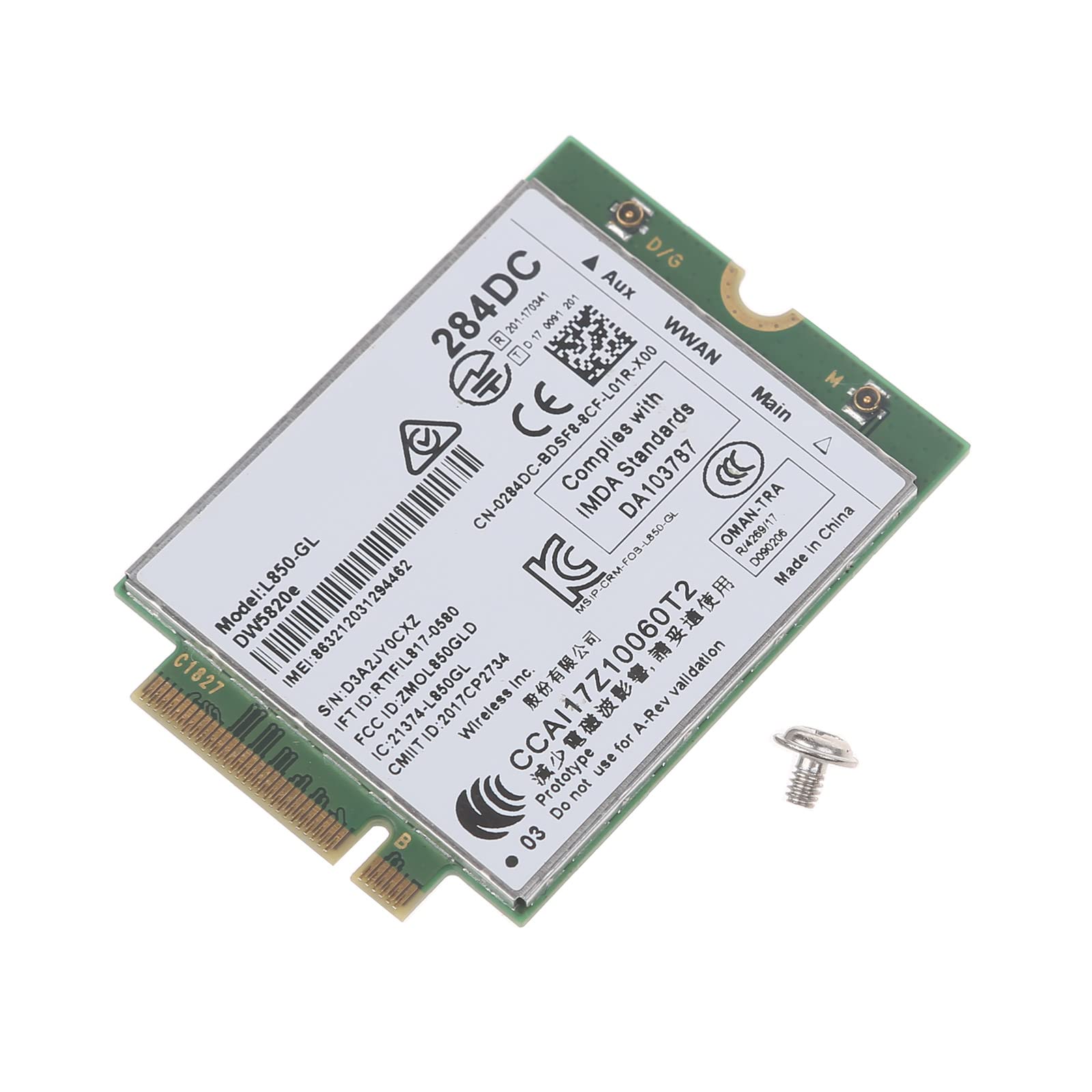 Amazon.com: DW5820e L850-GL Module Card 0284DC 284DC WWAN Adapter for ...