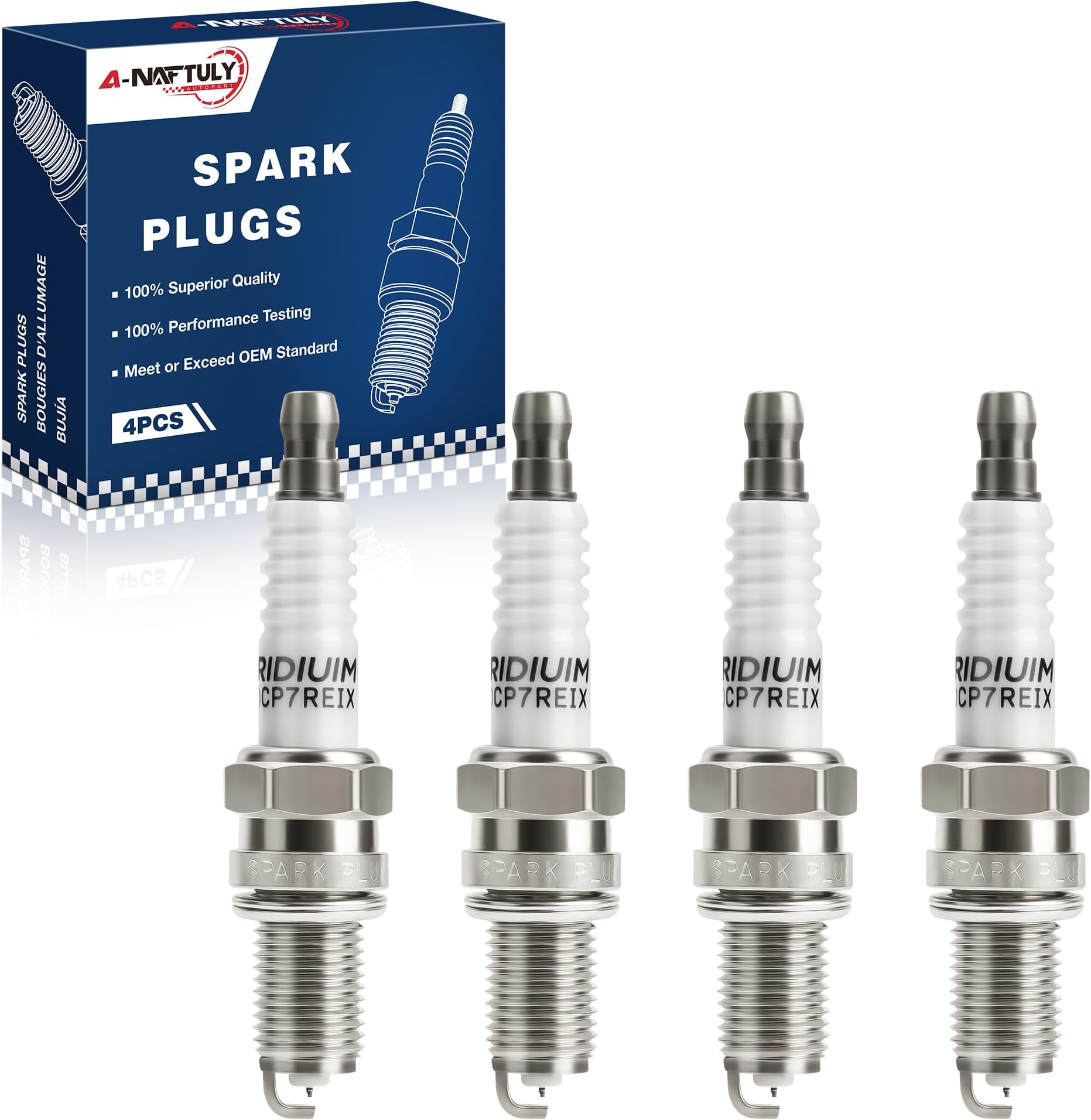 Amazon.com: Iridium Spark Plugs 4 Pack Compatible with Fiat 500 2012 2013 2014 2015 2016 2017 L4 ...