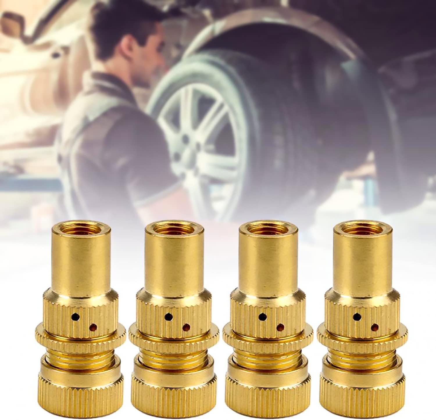 Automatic Tire Deflator, 4Pcs 4WD Universal Brass off-Road Automatic ...