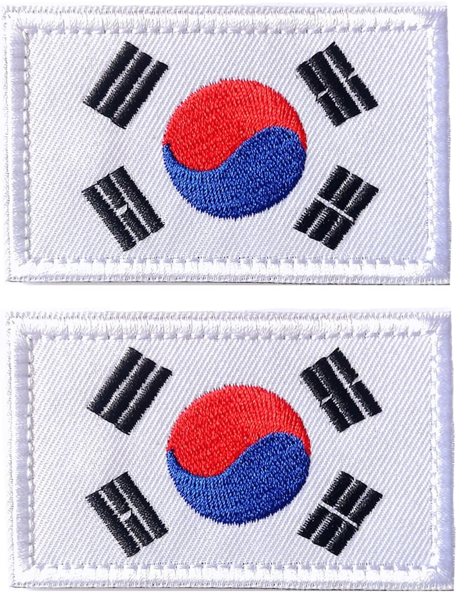Amazon.com: Cypress Collectibles - South Korea Flag Patch - Premium ...