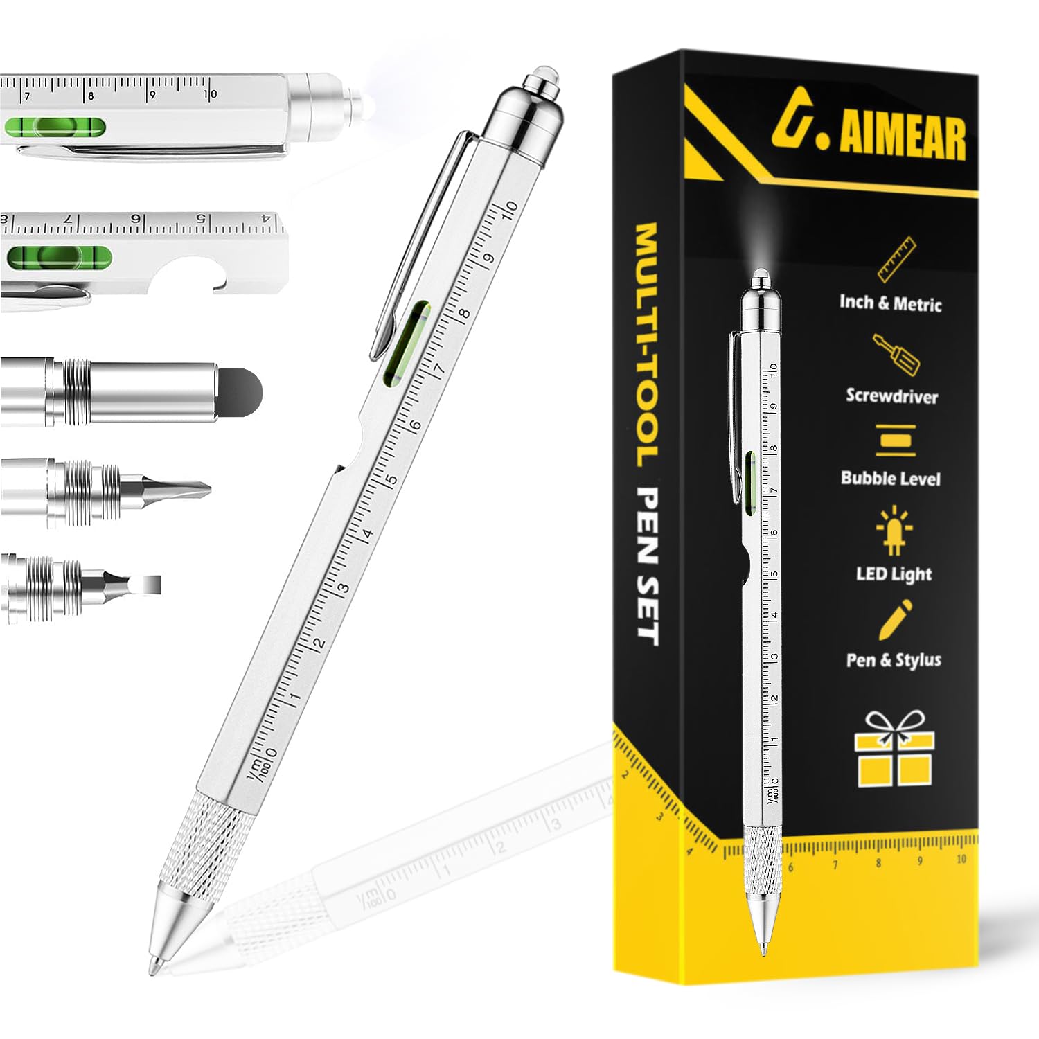Dad Gifts for Men, Unique Gifts for Men,Multi-Tool Pen Set,Multitool ...