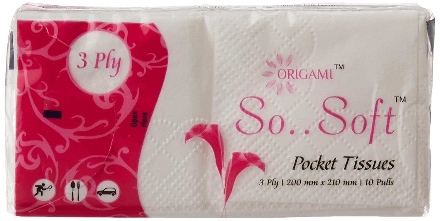 Origami So..Soft Pocket Tissues - 10 Pulls : Amazon.in: Health ...