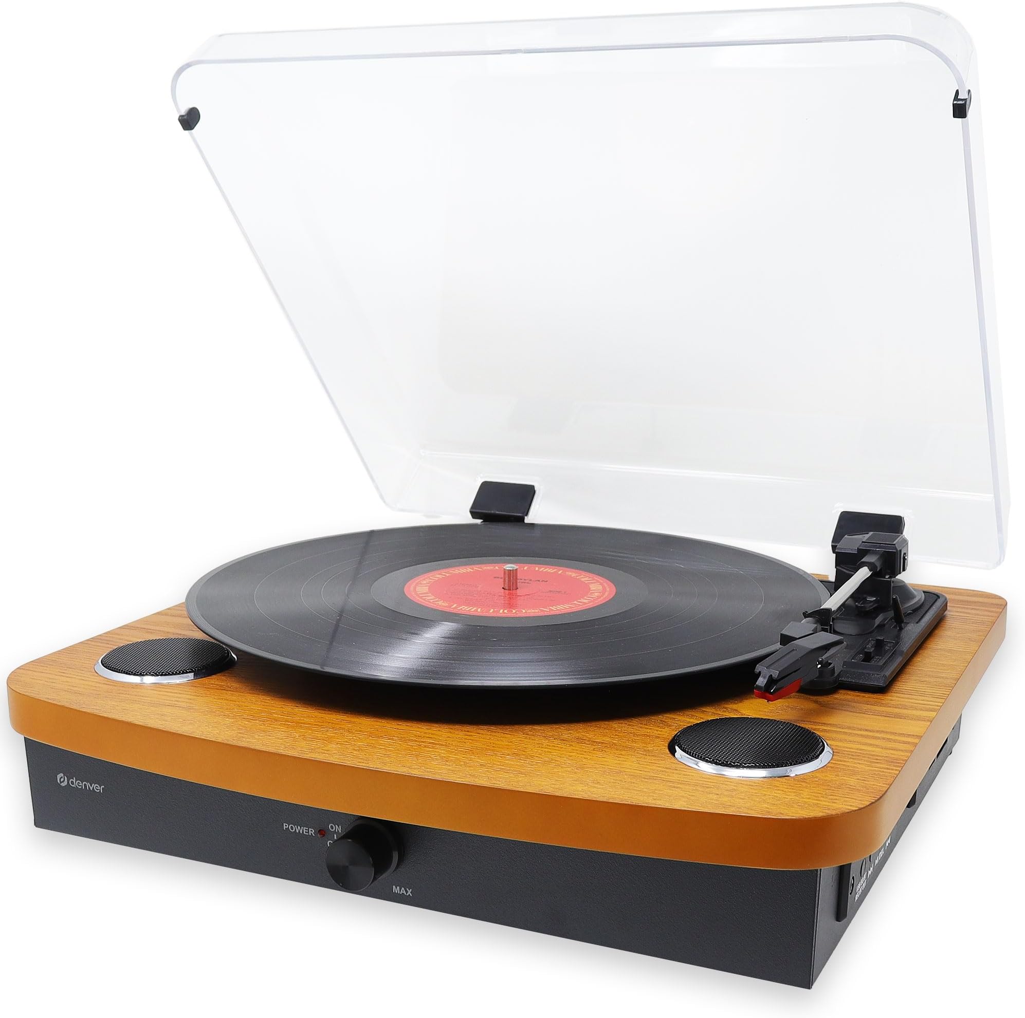 Denver Vinyl Record Player With Stereo Speakers - Bluetooth Send ...