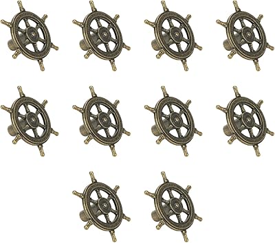 LLDYNW 6 pcs Ship Rudder Handles Ship Helm Cabinet Knobs Ocean Theme ...