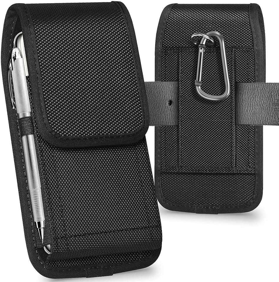 Generic Cell Phone Pouch Nylon Holster Case with Belt Clip Cover for ...