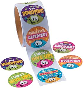 Growth Mindset Teacher Merit Stickers Classroom Student Rewards ...