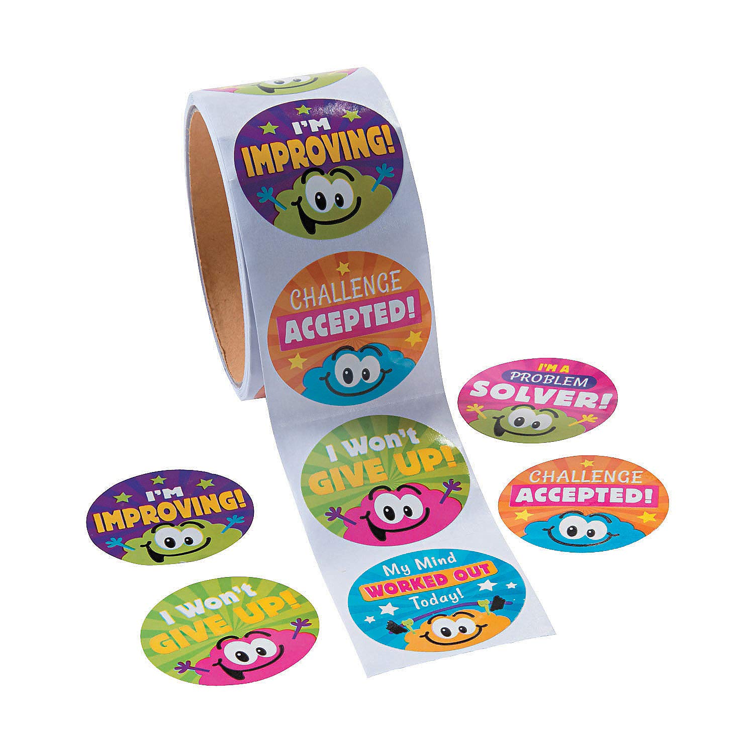 Amazon.com: Fun Express Growth Mindset Stickers - 1 Piece - Educational ...
