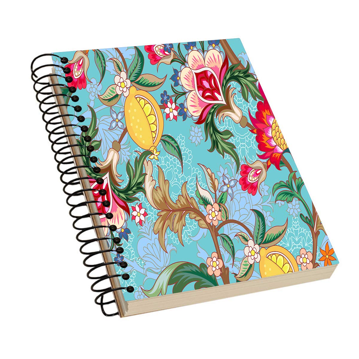 PRACHIT Spiral Bound Notebook, Plain Notebook, Size : A5 | Floral ...