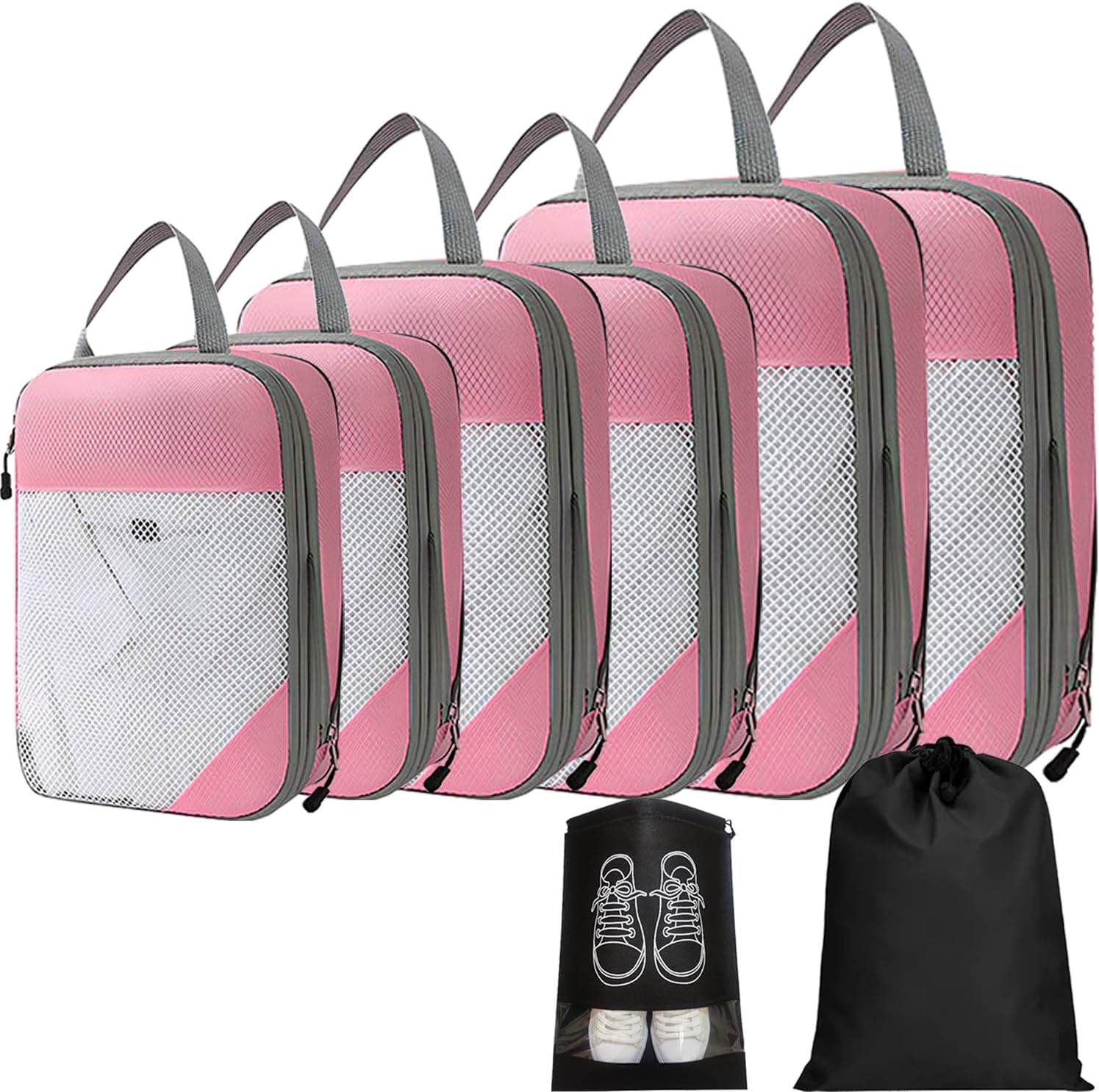 8pcs Packing Cubes for Travel, Compression Packing Cubes for Travel ...