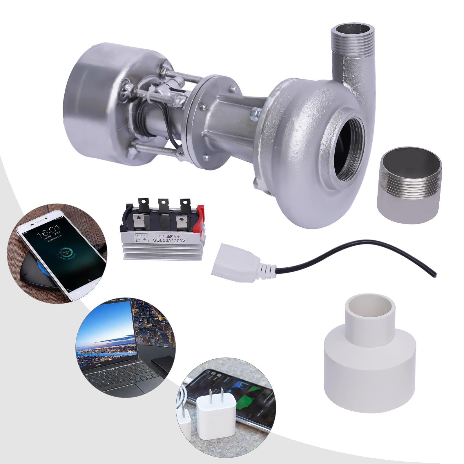 Snapklik.com : 500W Micro Hydroelectric Generator Electric Water ...