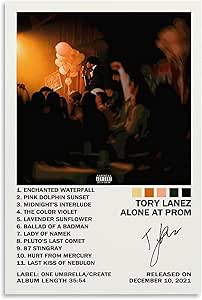 Amazon.com: Tory Lanez Alone At Prom Poster, Canvas Art, Poster Bedroom ...