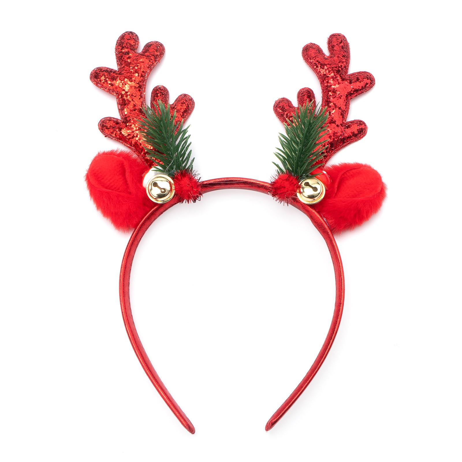 Amazon.com: TULOBI Christmas Headbands Glitter Christmas Elk Antlers ...