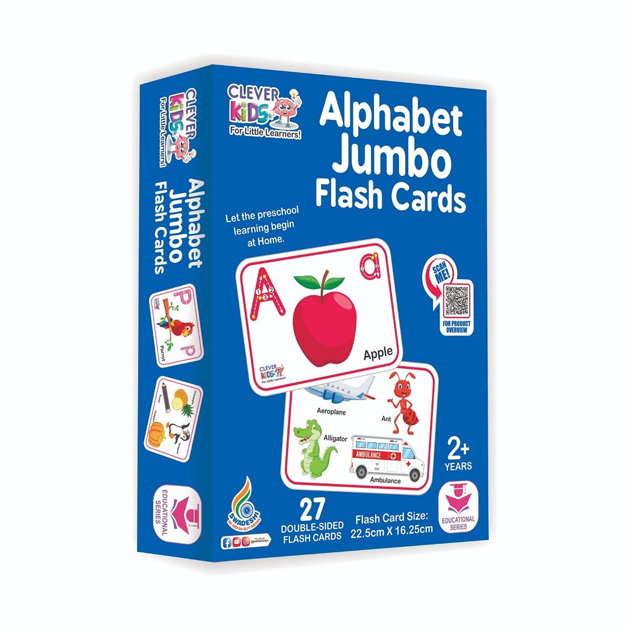 Buy AV TOYS Flash Cards for Kids | Combo Non Tearable Cards | A to Z ...