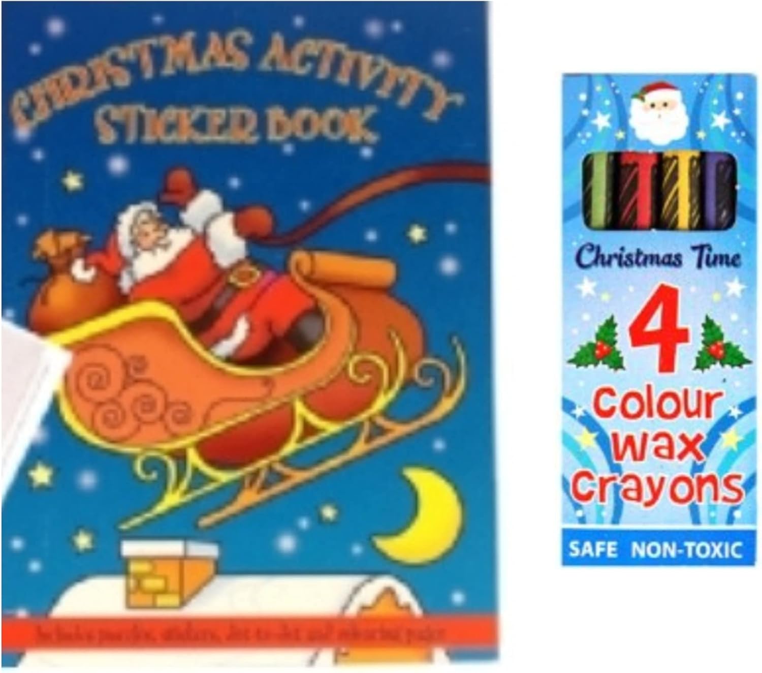 MINI Christmas Sticker Activity Fun Children's Kids Activity A6 ...