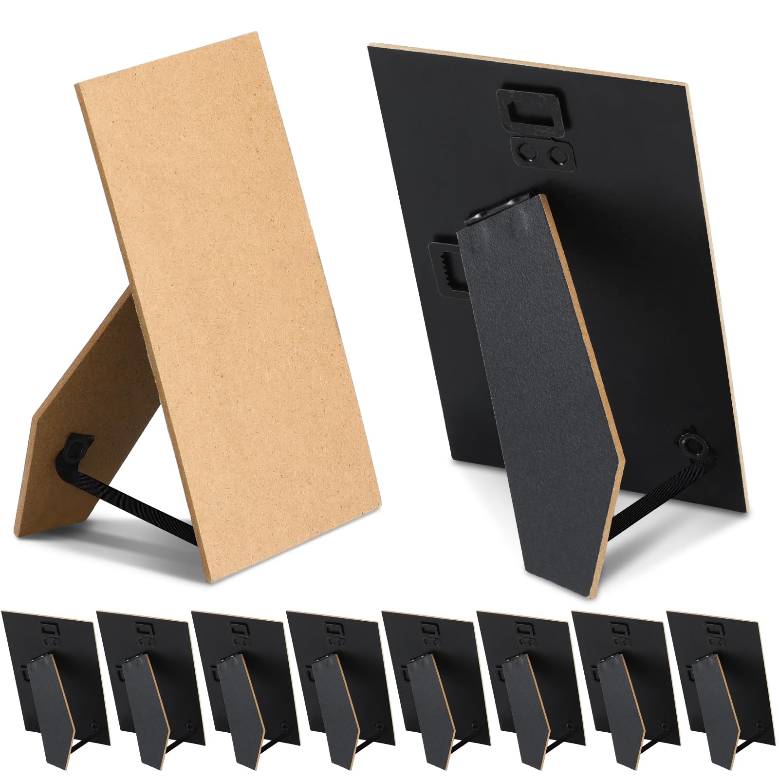 Amazon.com - Briwooody 10 Pcs Black Easel Back for Picture Frame 4 x 6 ...