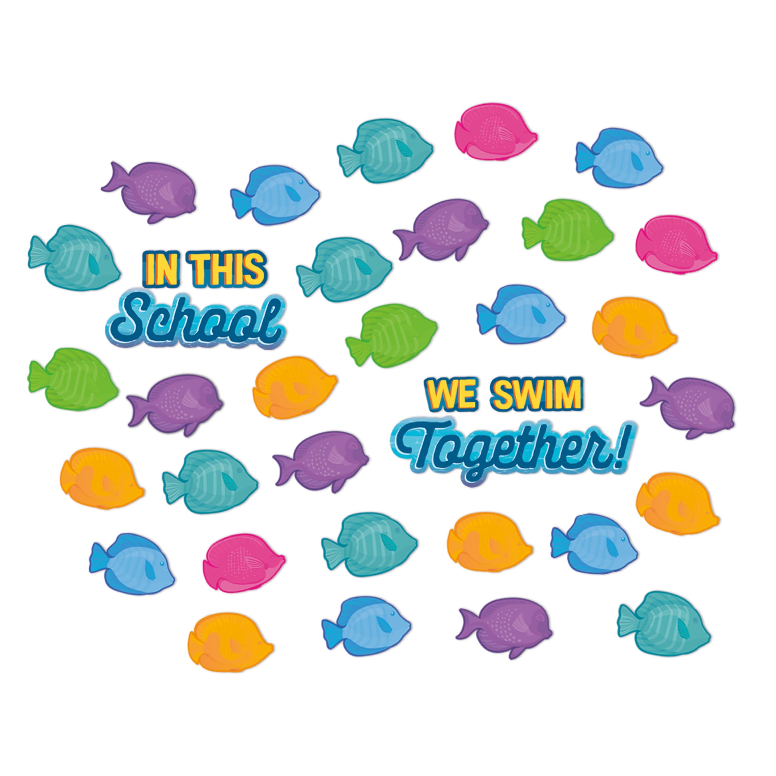 Amazon.com: Eureka Seas The Day We Swim Together Mini Bulletin Board ...