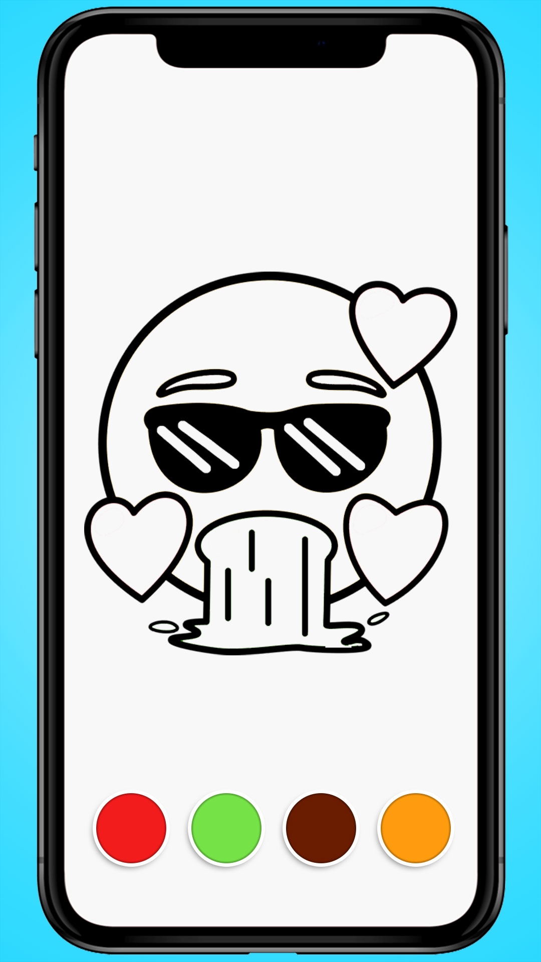 Coloring Paint Master Emoji ASMR: Color Page Painting Book Drawing ASMR ...