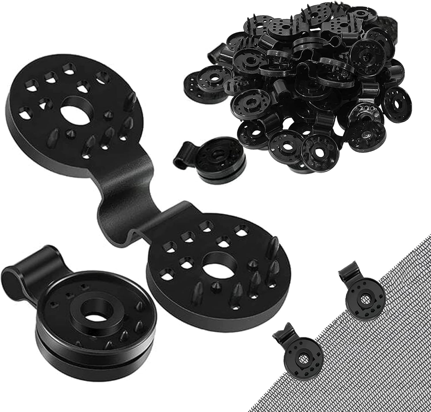 Amazon.de: Kunststoff Clips für Schutztuch Mit Öse Schattiernetz Clip ...