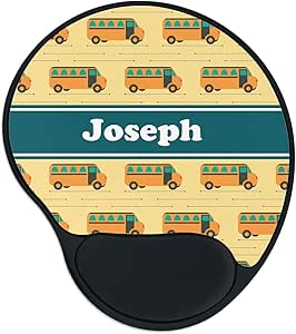 Amazon.com: Personalized School Bus Mouse Pad with Wrist Support ...