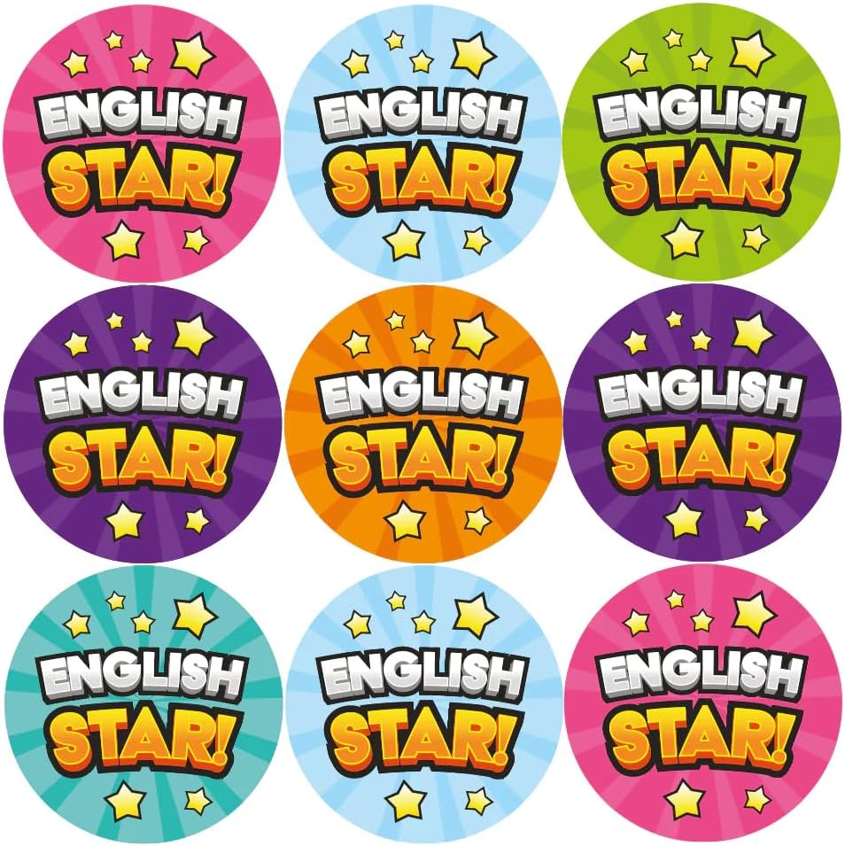144 English Well Done Reward Stickers For Children, Teachers & Parents ...