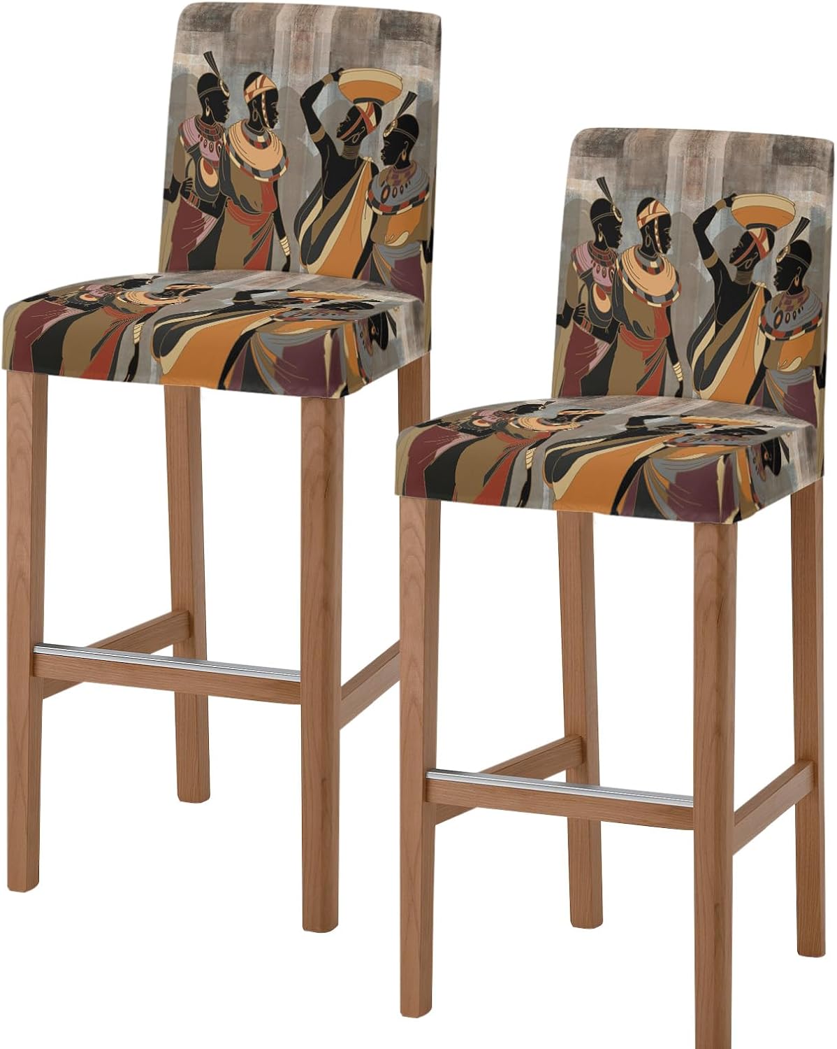 Amazon.com: Native American Indian Bar Stool Chair Covers with Backs ...