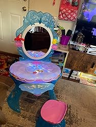 Amazon.com: Disney Princess Ariel Vanity for Girls with Lights & Sounds ...