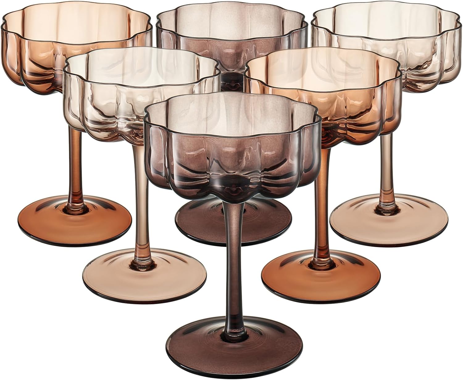 Amazon.com | Venus Glasses Luxury Glassware - Set of 6 - Everyday ...