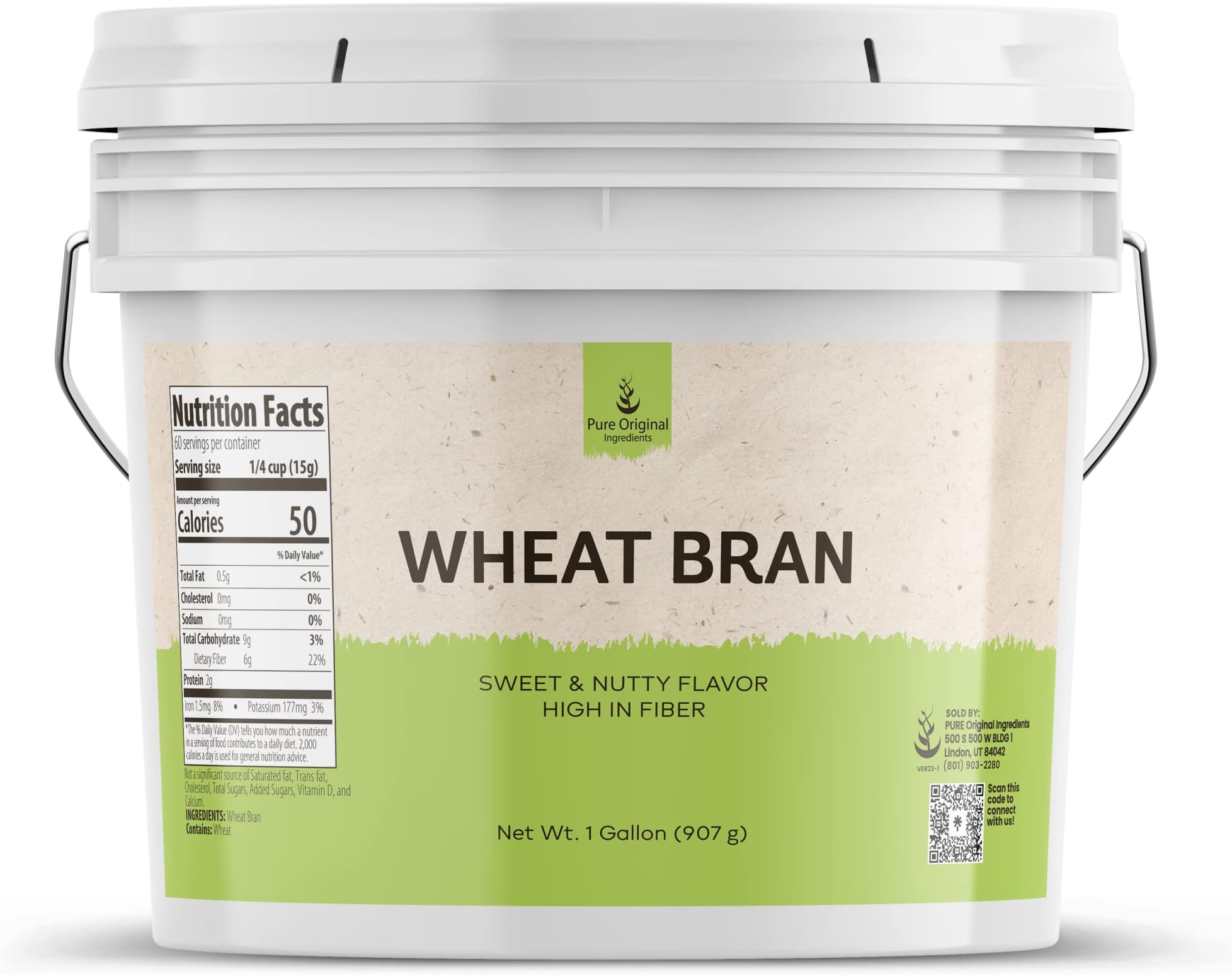 Amazon.com : Shiloh Farms - Organic Unprocessed Fine Bran - 20 oz ...