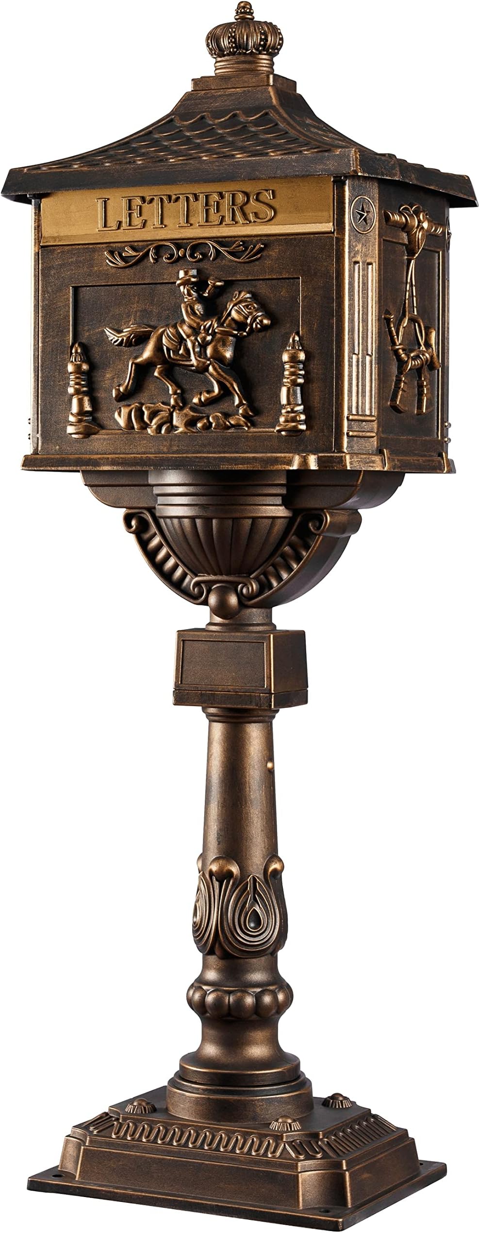 Amazon.com: Wakrays Mail Box Heavy Duty Mailbox Postal Box Security ...