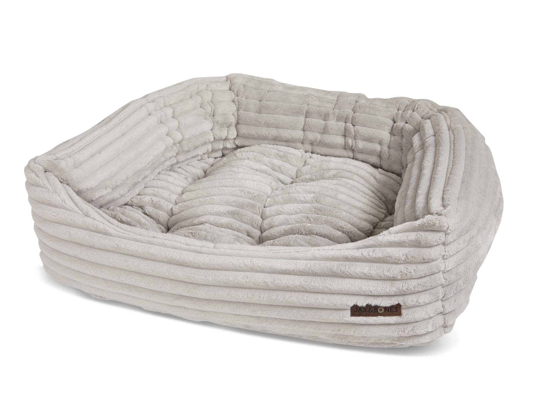 Amazon.com : Jax & Bones Dog Bed Napper - Luna Grey Machine Washable Bed for Dogs - Extra Heavy ...
