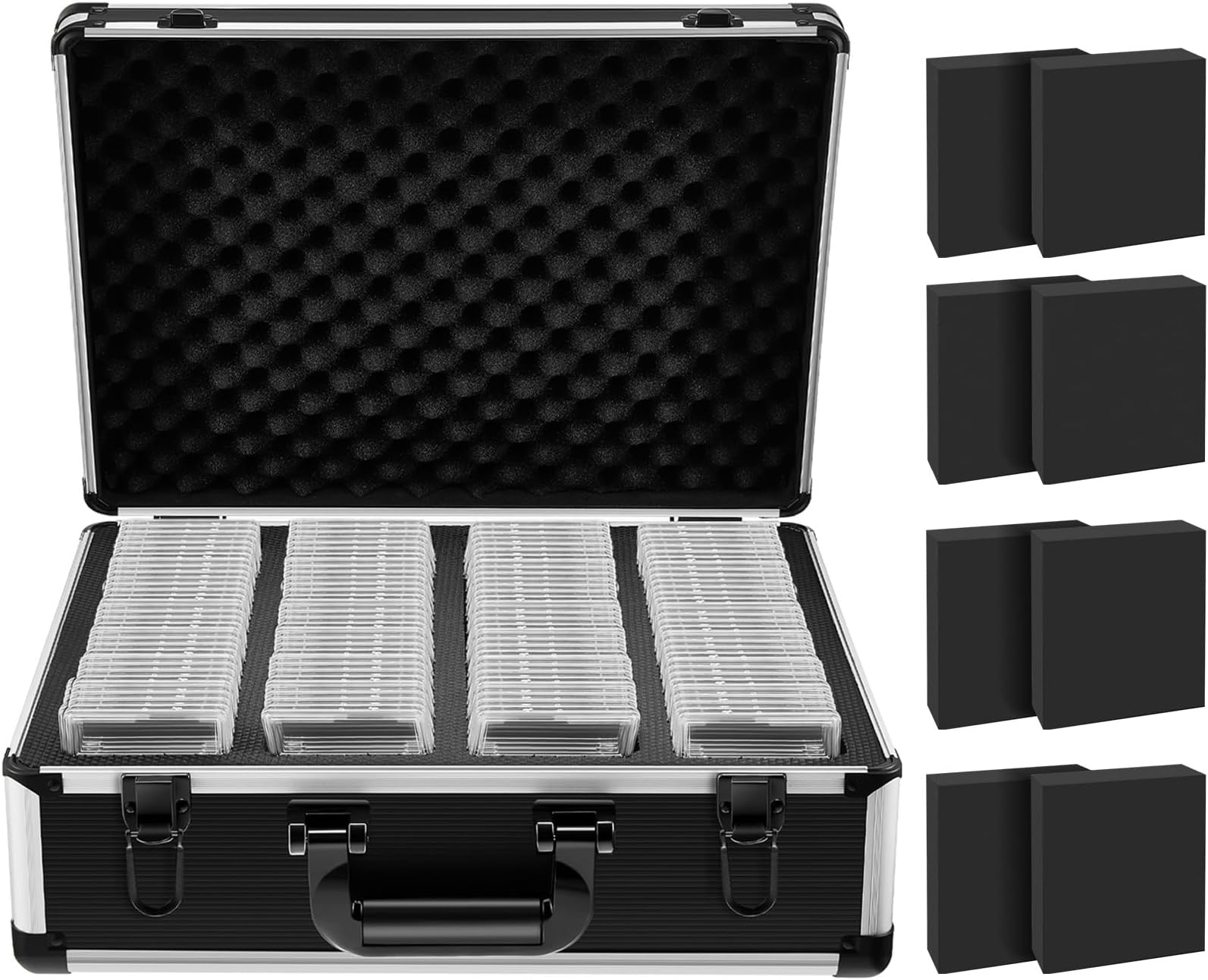 Amazon.com: Sweetude 180+ Graded Card Storage Box with 8 Foam Blocks ...