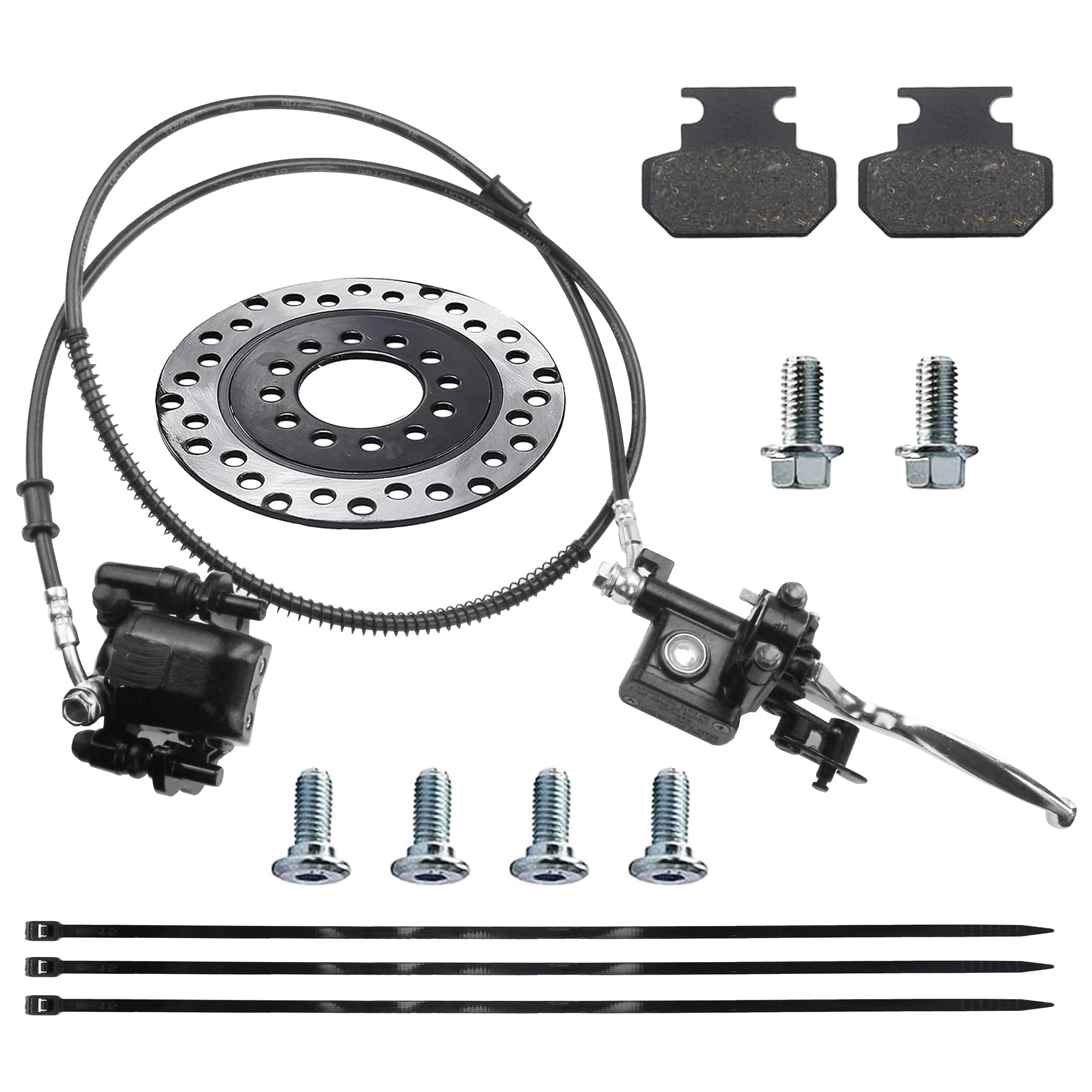 Amazon.com: PRO BAT Rear Hydraulic Disc Brake System Caliper ATV Quad ...