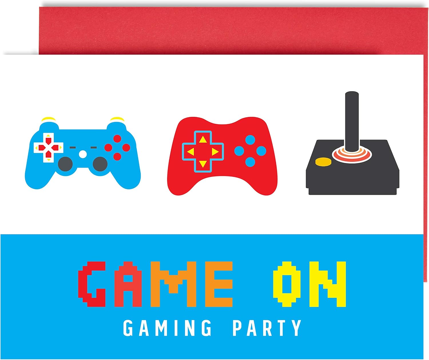Gamer Party Invitations - Gaming Invites for Birthday Party - A6 ...