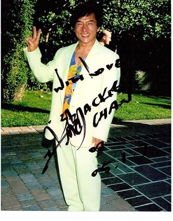 Jackie Chan 8 x 10 Celebrity Photo Autograph at Amazon's Entertainment ...